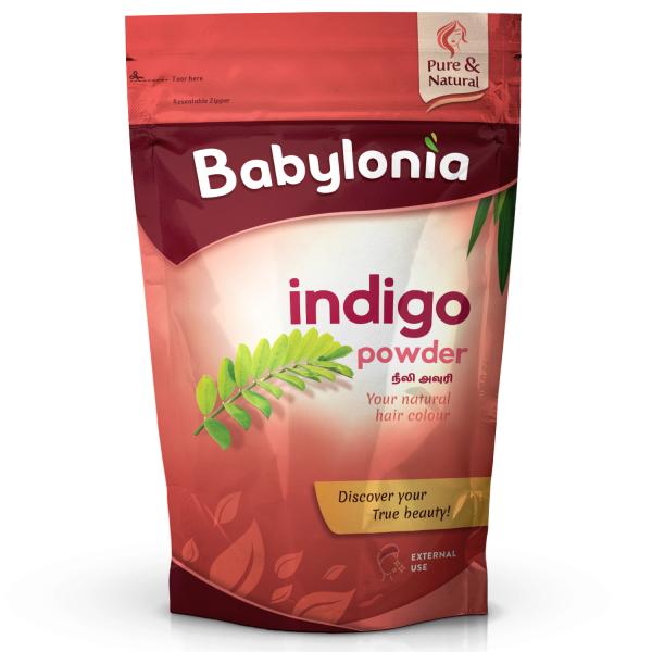 Babylonia Indigo | Neeli Avuri Powder for Black Hair colour, 100g (Pack ...