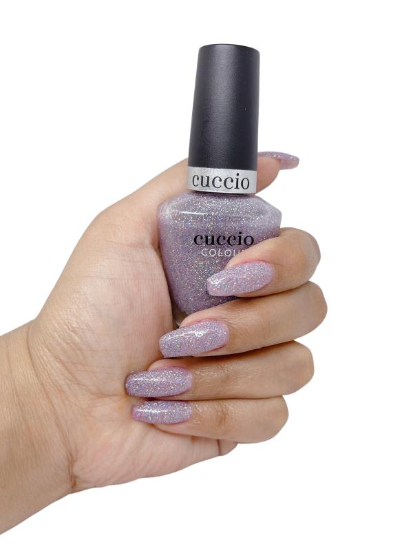 Cuccio Be Spectacular | Lavender Holographic glitter | 13ml | Long ...