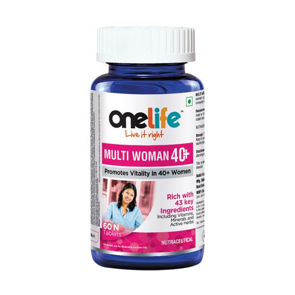 Onelife Multi woman 40 + Multivitamins For Mens Above 40 years is rich ...
