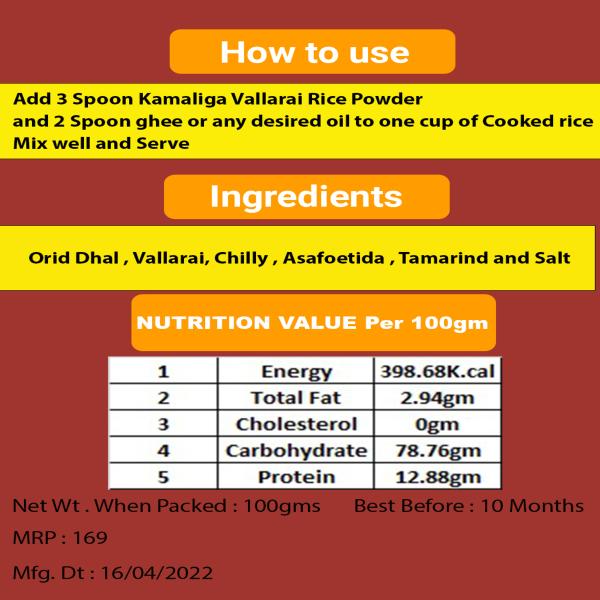Vallarai Rice Mix |CENTELLA ASIATICA RICE MIX - JioMart