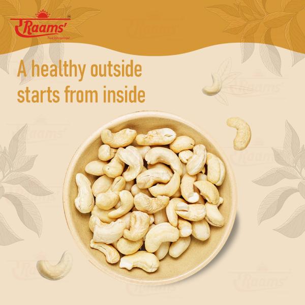 RRAAMS' JUMBO CASHEW (KAJU) 1KG | HEALTHY SNACK | GLUTEN FREE | JUMBO ...