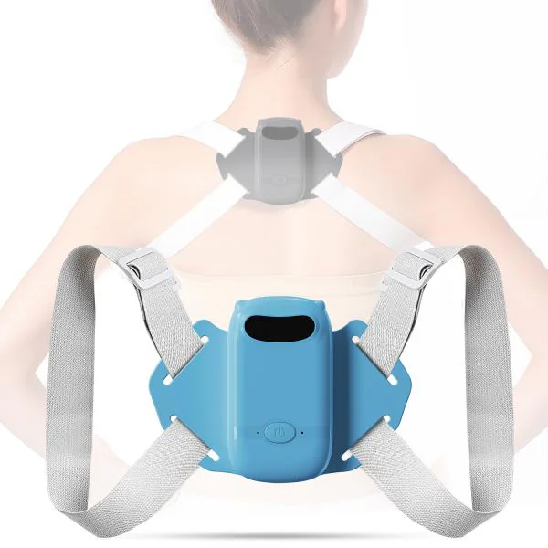 NOYMI Bad Posture Habit Corrector Belt with Vibration Sensor. (Blue ...