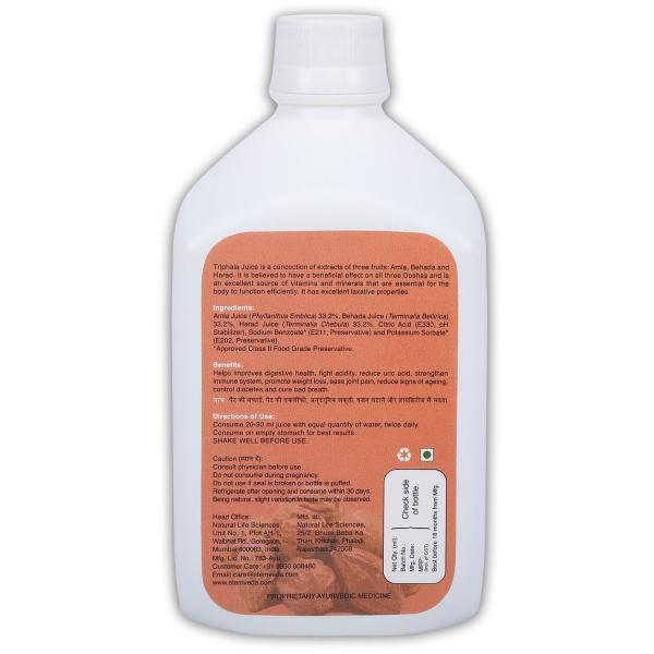 STEMVEDA Pure Triphala Juice | Herbal Digestive Tonic for Constipation ...