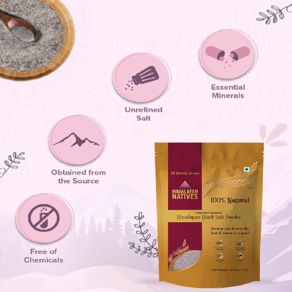 Himalayan Natives Black Salt Powder - 500G - JioMart