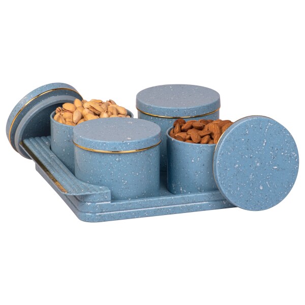Selvel Unbreakable & Air Tight Dry Fruit Container Tray Set (Stonex ...
