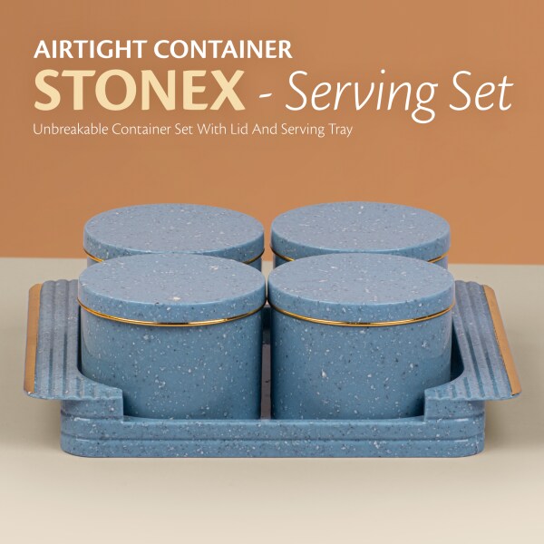 Selvel Unbreakable & Air Tight Dry Fruit Container Tray Set (Stonex ...