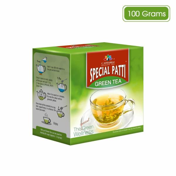 C. Somabhai's Special Patti Plain Green Tea - 200 gm (Carton Pack ...