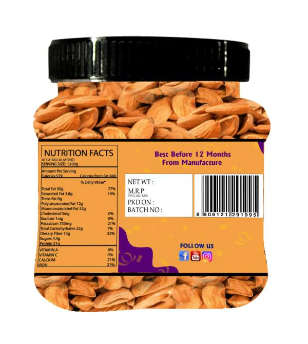 Spice park Mamra Giri Afghani Almond (Badam) 250GM - JioMart