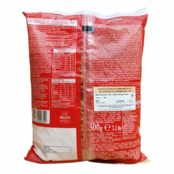 Riscossa Mezzi Gomiti Pasta, 500 g - JioMart