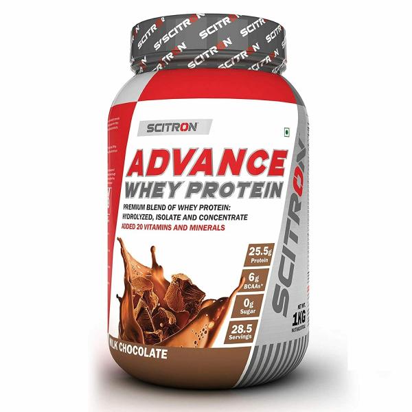 Scitron Advance Milk Chocolate Whey Protein 1 Kg - JioMart