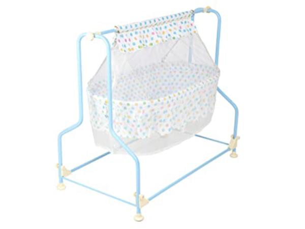 Infanto Blue Cotton, Fabric Cocoon Baby Cradle - JioMart