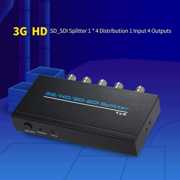 fdealz SDI 4 Port Splitter Mini Extender HD-SDI 3G-SDI 1x4 Splitter ...