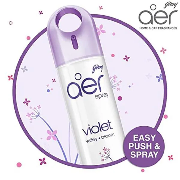 Godrej aer spray, Home & Office Air Freshener - Violet Valley Bloom ...