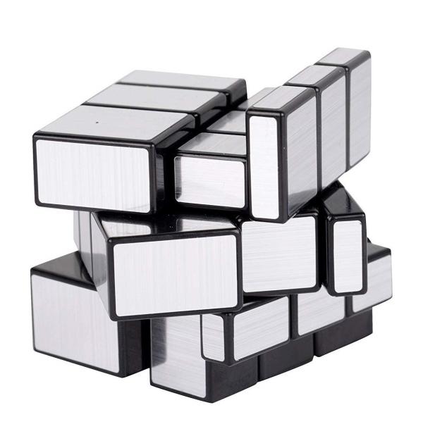 Grest High Speed Smooth Stickerless Silver Mirror Cube and 3x3x3 Round ...