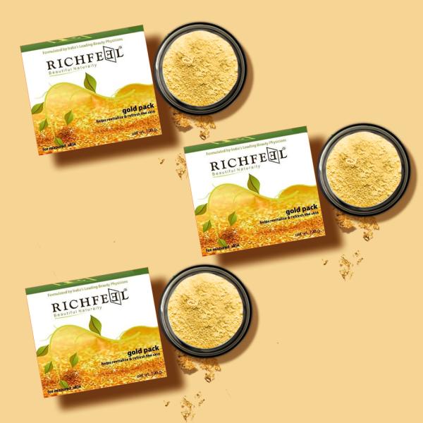 Richfeel Gold Pack 100 G Pack of 3 - JioMart