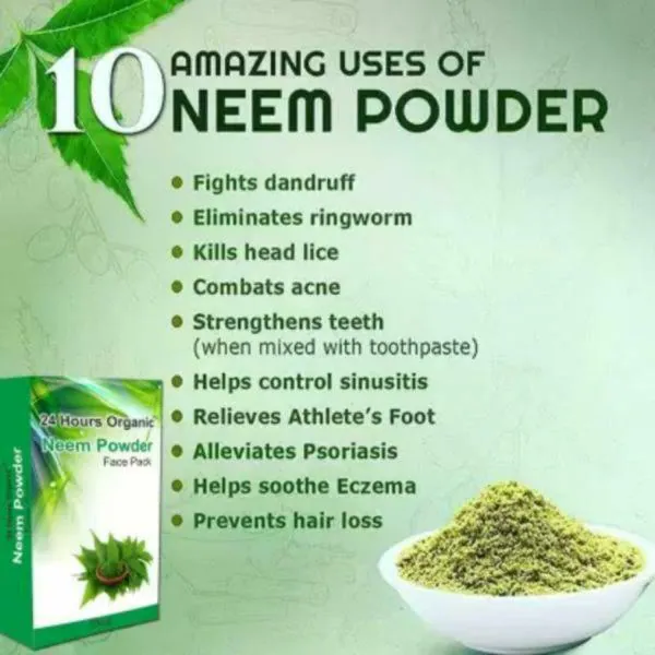 24 Hours Organic Face Pack Neem Powder (100 g) - JioMart