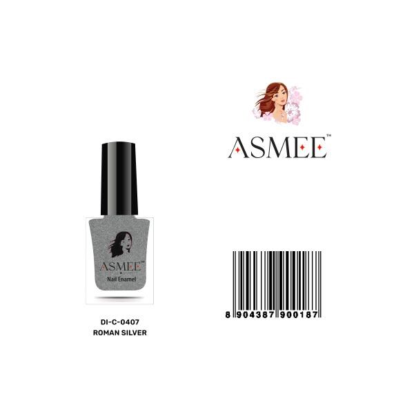 Asmee - Classic Nail Polish Roman Silver - JioMart