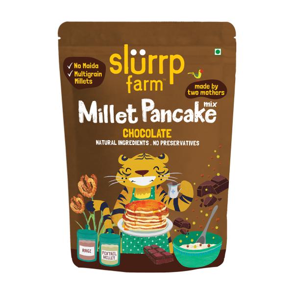 Slurrp Farm Millet Pancake Mix, Banana Choco-Chip & Chocolate, Healthy ...