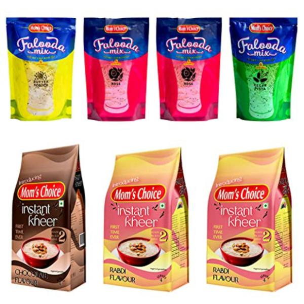 Mom's Choice Mix Falooda Rose Butter Scotch Kesar Pista And Instant ...