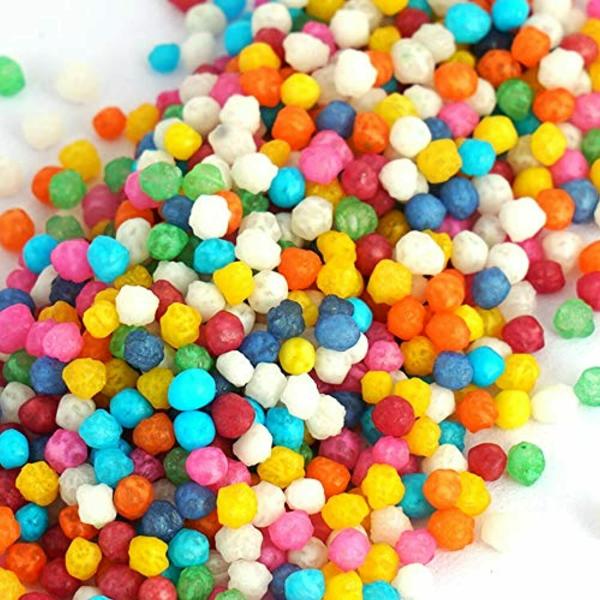 BLOSSOM Edible Rainbow Sprinkle Balls for Cake Decoration and Toppings ...