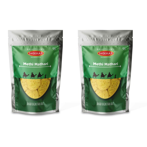 Shekhaji Methi Mathri 400 gm ( Pack of 2- 200 gm each ) | Chai Time ...