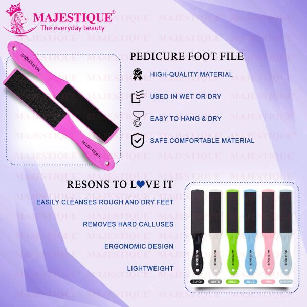 Majestique Foot File Callus for Filer Dead Skin Removal, Scraper Double ...
