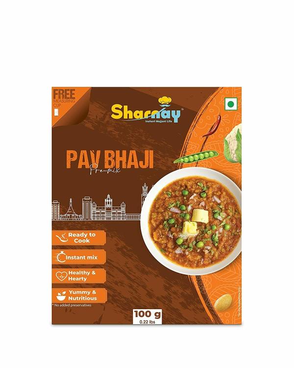 Sharnay Pav Bhaji Ready to Cook | Easy to Cook | 4 Step Bhaji Recipe ...