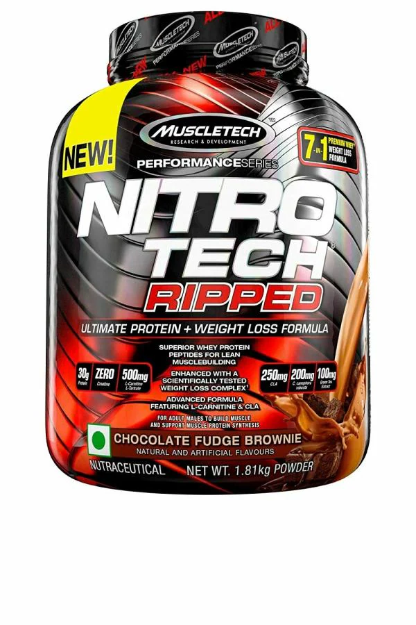 MuscleTech Performance Series Nitro Tech Ripped Weight Loss Formula 1. ...