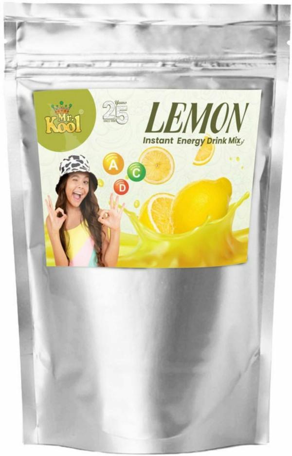 Mr.Kool Refreshing Lemon Flavor Instant Drink Powder 400gm. Energy ...