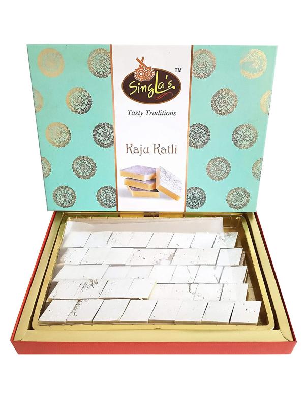 Singla Sweets Kaju Katli Burfi Sweets Box 500G - JioMart
