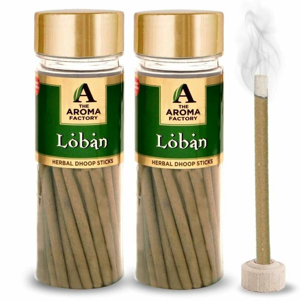 The Aroma Factory Loban Dhoop Batti Sticks Charcoal free Incense Holder ...