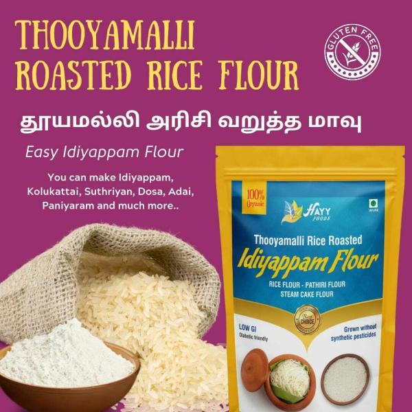 HayyFoods Thooyamalli Easy Idiyappam Powder - Chaawal Ka Atta ...