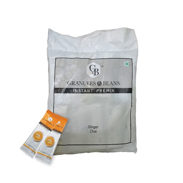 Granules n Beans Instant Premix Ginger Chai - (50 Single Serv Sachets ...