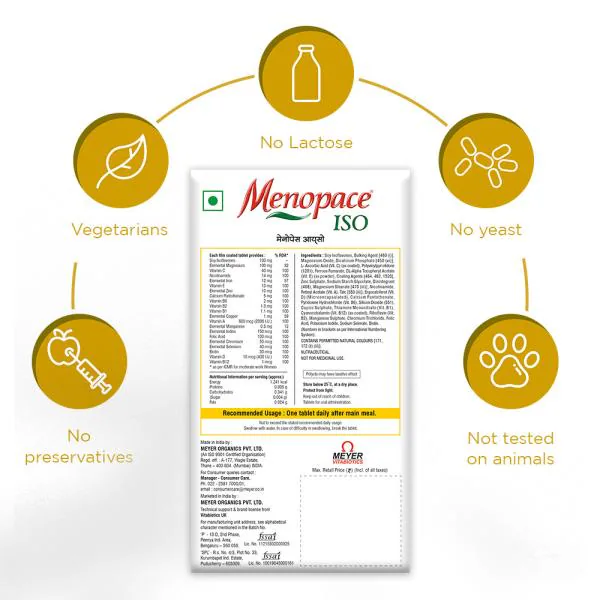 MENOPACE ISO Multivitamin 30 Tablets - JioMart