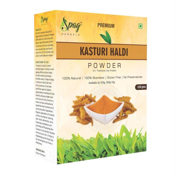 Spag Herbals Organic Kasthuri Turmeric Haldi Powder For Skin Whitening ...
