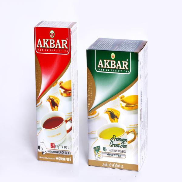 Akbar High Grown Black Tea Bag Weight (2gms x 25 Bags) | Premium Green ...