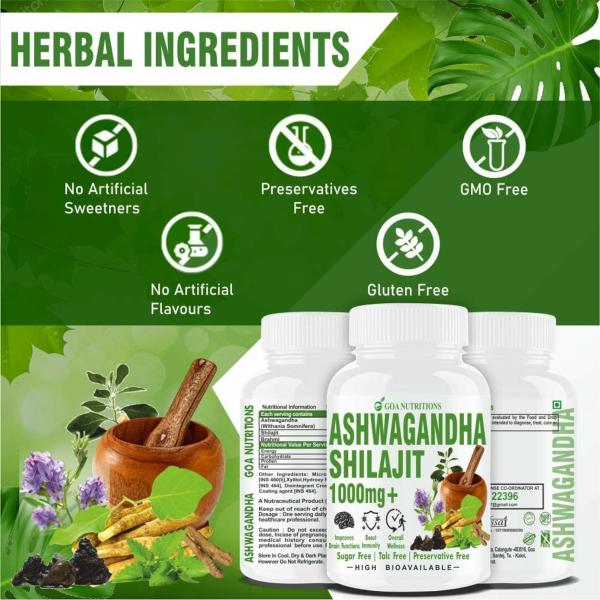 Goa Nutritions Ashwagandha Powder Tablet 120 Tablets - JioMart