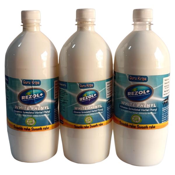 Rezol White Phenyl Herbal Phenyl Floor Cleaner 1L each (Pack of 3 ...