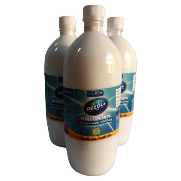Rezol White Phenyl Herbal Phenyl Floor Cleaner 1L each (Pack of 3 ...