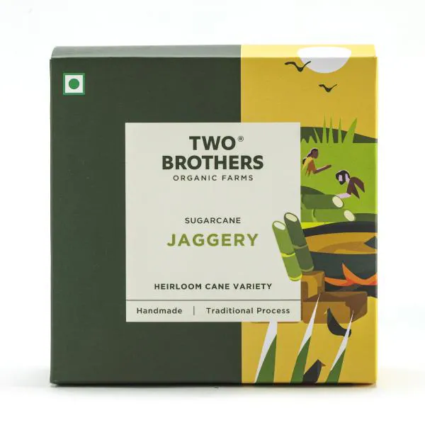 Two brothers Organic Farms SUGARCANE JAGGERY BLOCK 900G - JioMart