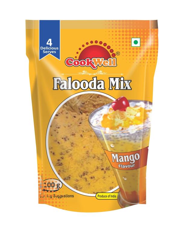 Cookwell Falooda Mango| Instant Falooda Mix| Pack of 4 (100g) each ...