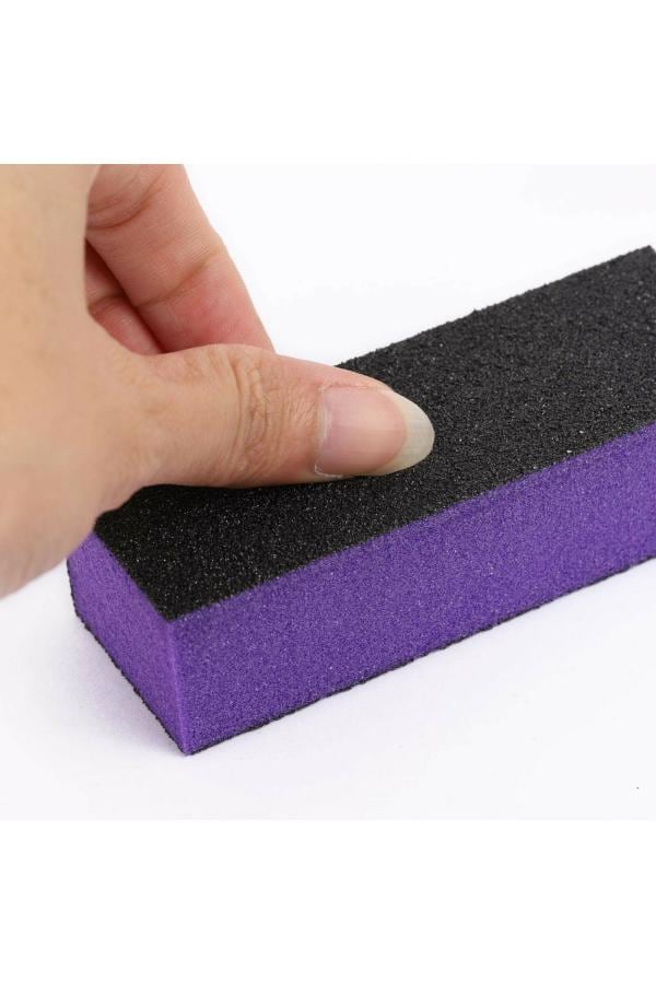 Sminakh Purple Acrylic 1 Block Buffer, 1 Soft Buffer, 1 Hard Buffer ...