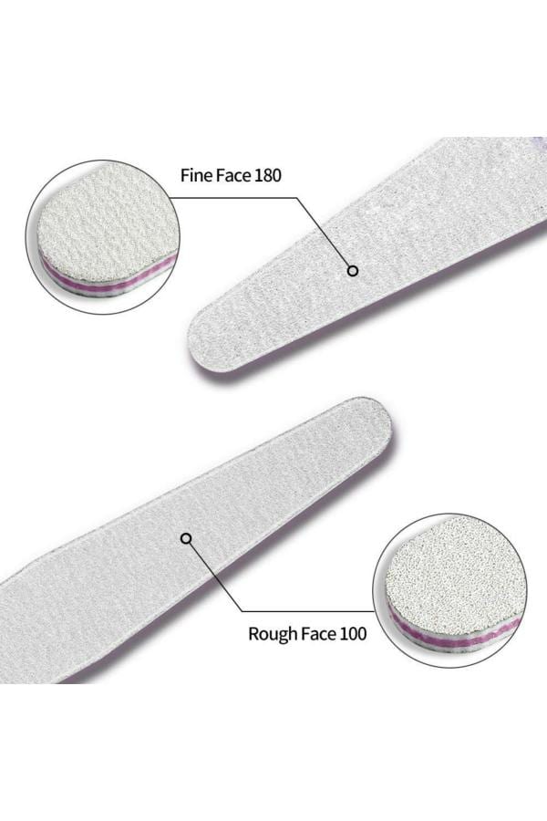 Sminakh Purple Acrylic 1 Block Buffer, 1 Soft Buffer, 1 Hard Buffer ...