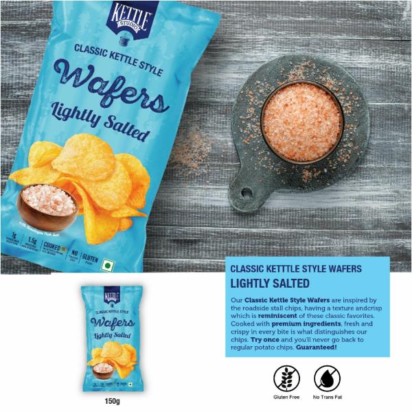 Kettle Studio |Potato Chips |Classic Kettle Style Wafer Lightly Salted ...