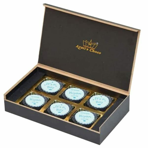 Ayatis Choco Personalised New Born Baby announcement Chocolate Gift ...