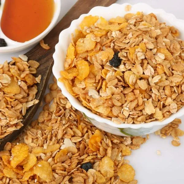 8AM Muesli Gluten Free Dry Fruits and a Blend of Honey Roasted Nuts and ...