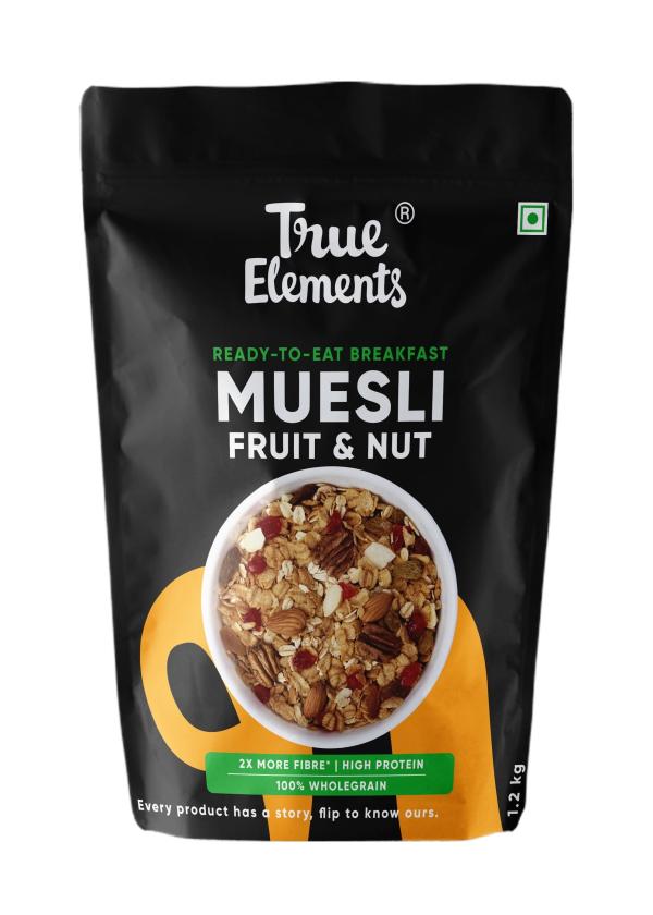 True Elements No Added Sugar Muesli 1.2kg - JioMart