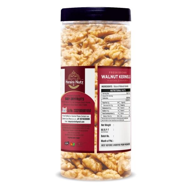 Horaira Nutz 100% Natural Brown Walnut Kernels 500g ( Pack of 2 Each 250g ) Kashmiri Akhrot Giri ...
