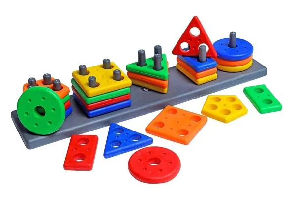 Wooden Sorting & Stacking Toy, Shape Sorter Toys for Toddlers ...