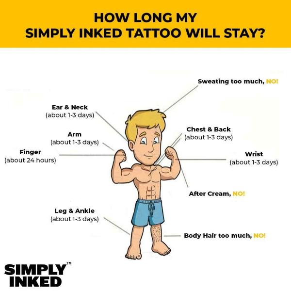 SIMPLY INKED Mind over Matter Temporary Tattoo, Letter Tattoo for all (Mind over Matter Tattoo ...